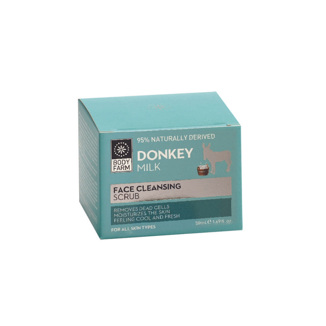 DONKEY MILK FACE CLEANSING SCRUB 50ml - BodyFarm Malta